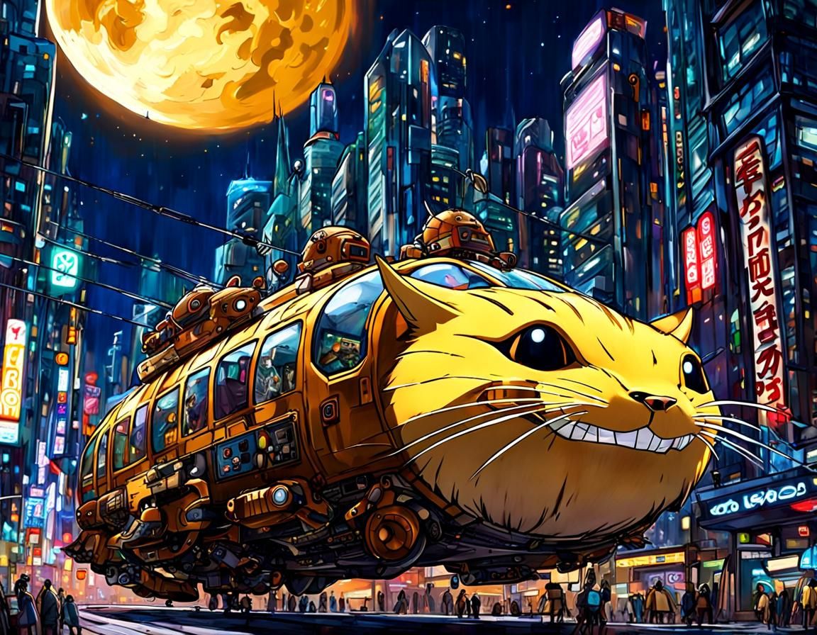 That's a catbus! - AI Generated Artwork - NightCafe Creator