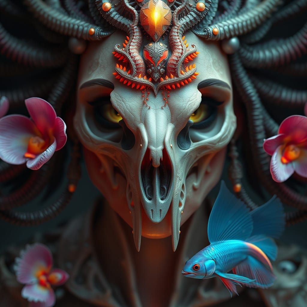 Glaringly obvious - Mysterious Goddess in Intricate Arcane A...