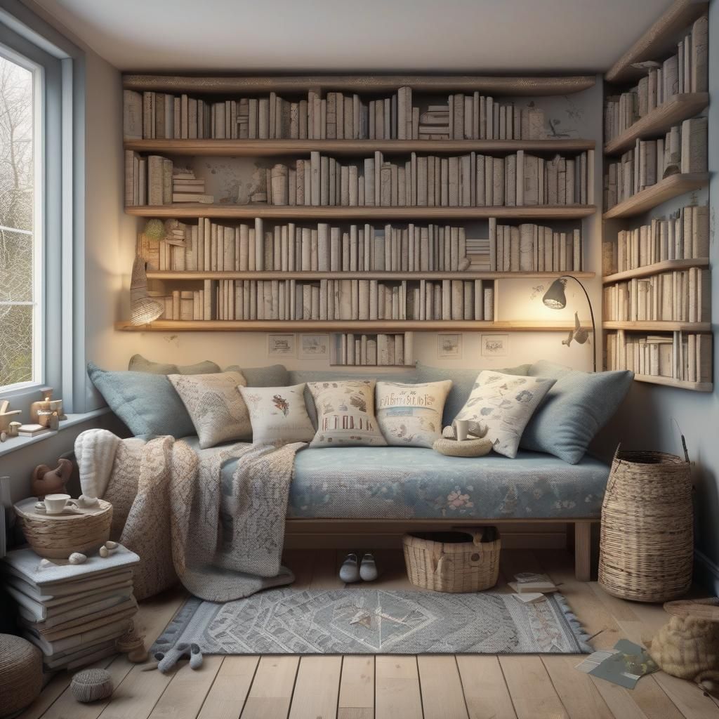 READING NOOK - AI Generated Artwork - NightCafe Creator