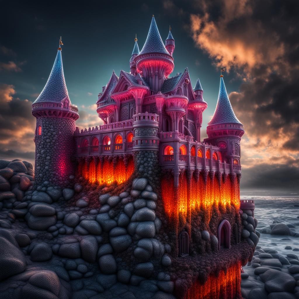 jelly(fish) castle - AI Generated Artwork - NightCafe Creator