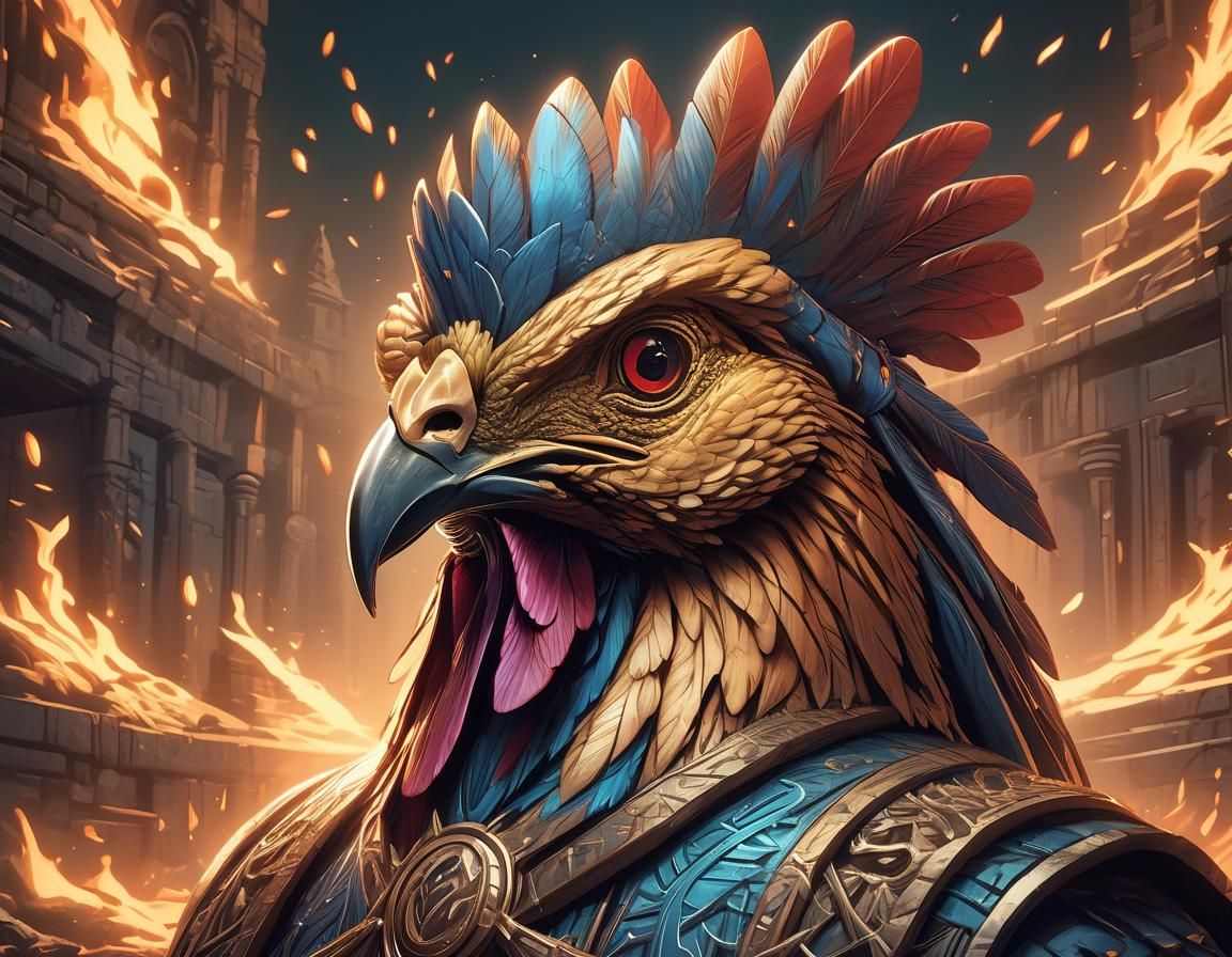 Birdfolk TTRPG Portrait - AI Generated Artwork - NightCafe Creator