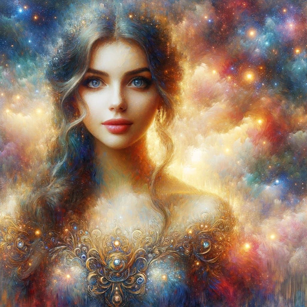 Cosmic Princess - AI Generated Artwork - NightCafe Creator