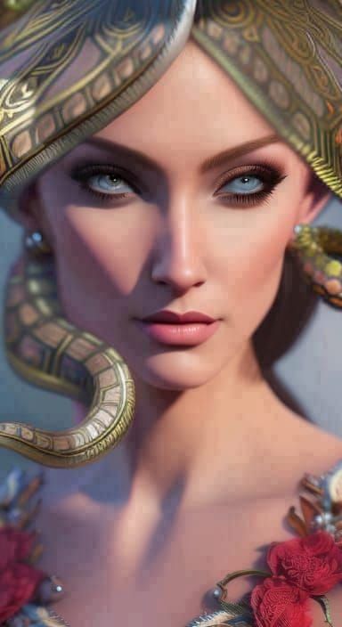 snake, intricately detailed, 8k resolution concept art, color corrected ...