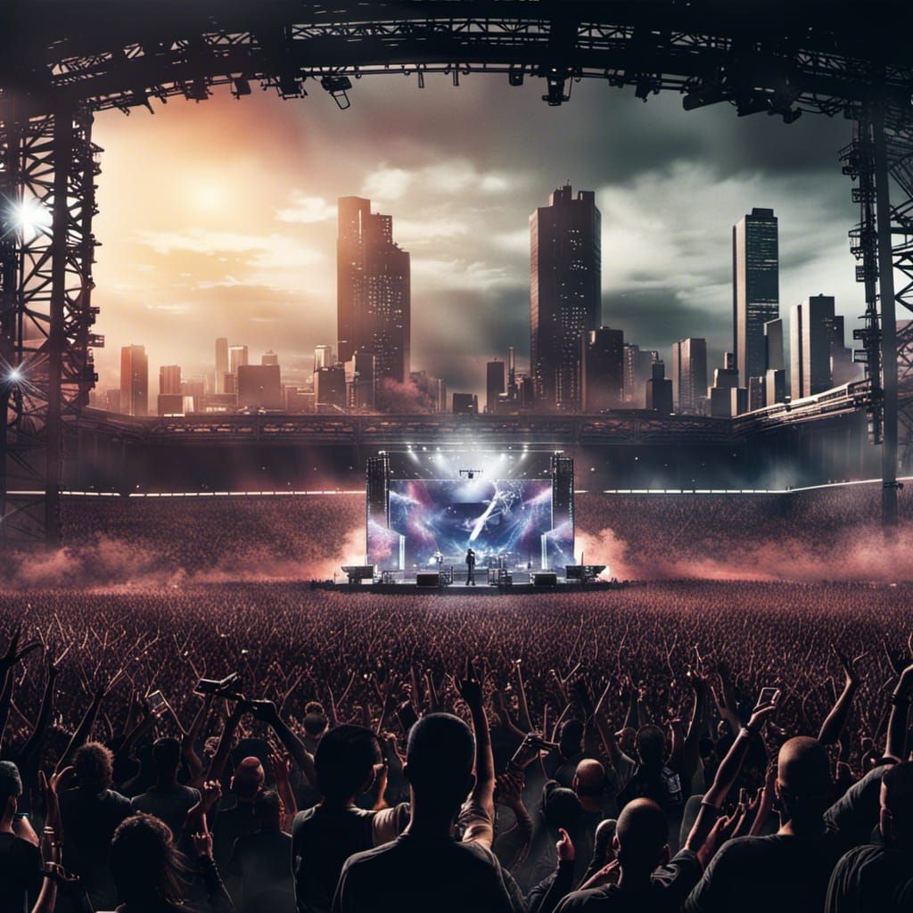 Linkin Park in concert - AI Generated Artwork - NightCafe Creator