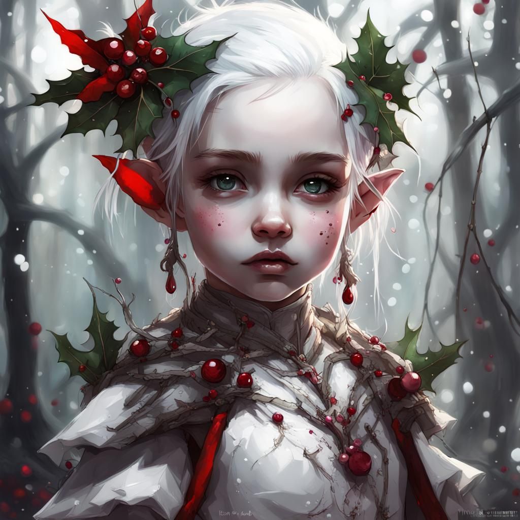 Mistletoe & Rubies - AI Generated Artwork - NightCafe Creator