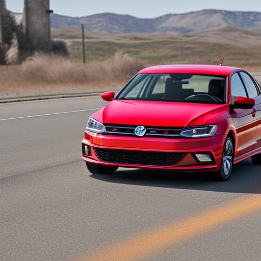 Red Jetta - AI Generated Artwork - NightCafe Creator