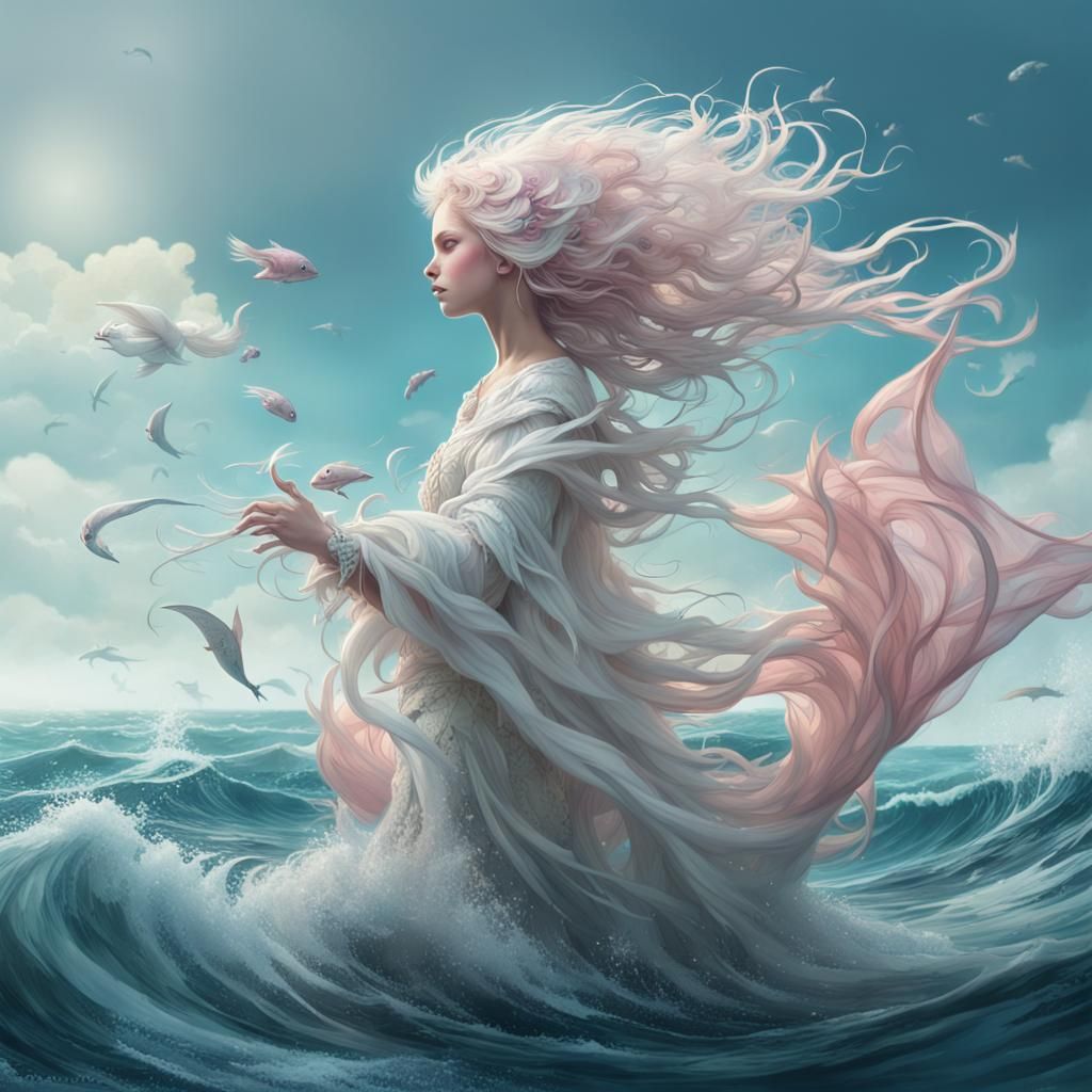 She is the Storm - AI Generated Artwork - NightCafe Creator