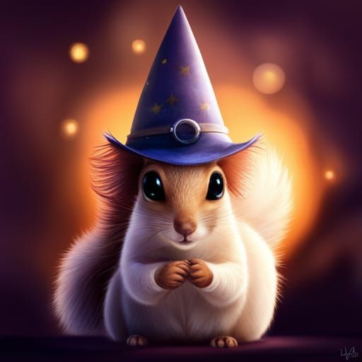 wizard squirrel - AI Generated Artwork - NightCafe Creator