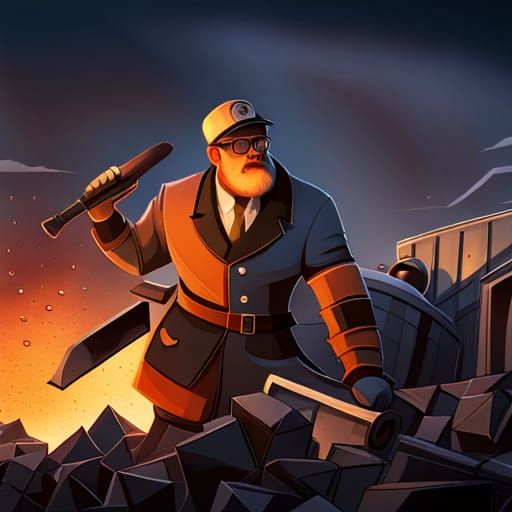 daily AI image #644 - Scrap.TF Raffles