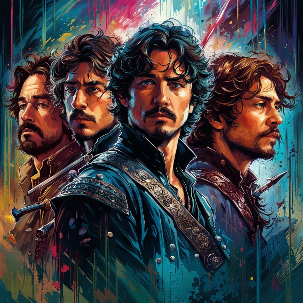 The Three Musketeers - AI Generated Artwork - NightCafe Creator