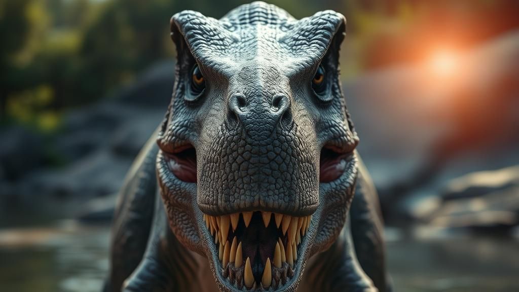 Terrifyingly accurate picture of a prehistoric ancient real life T. rex ...