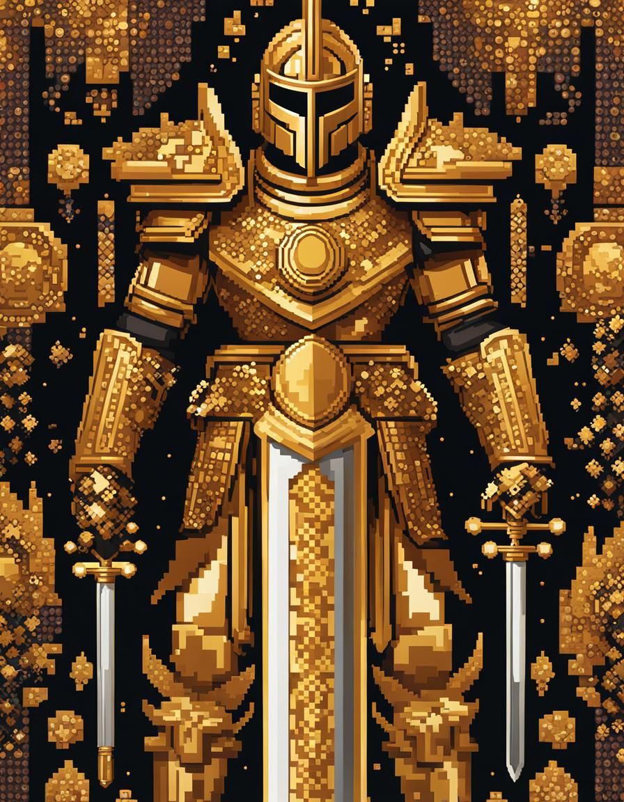 Gilded Blade Quest - AI Generated Artwork - NightCafe Creator