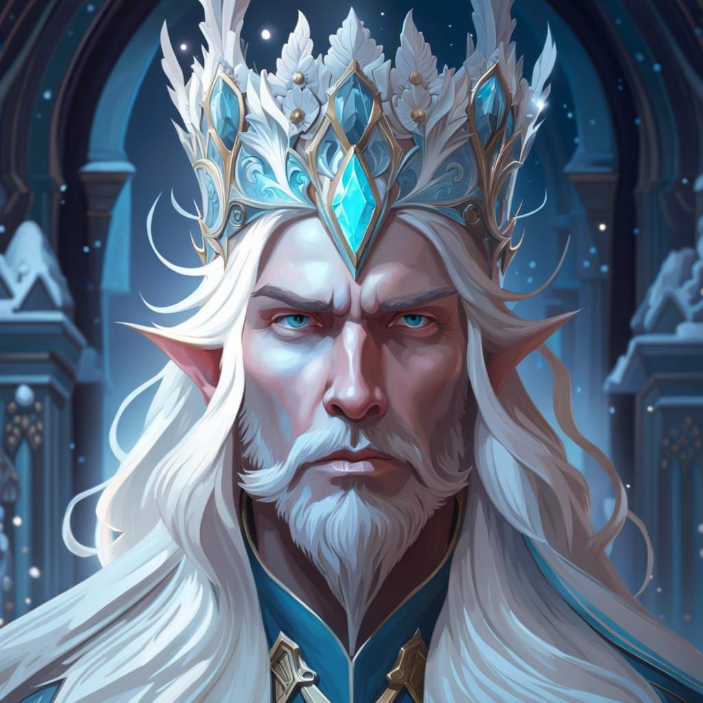 Elven King of Winter - AI Generated Artwork - NightCafe Creator