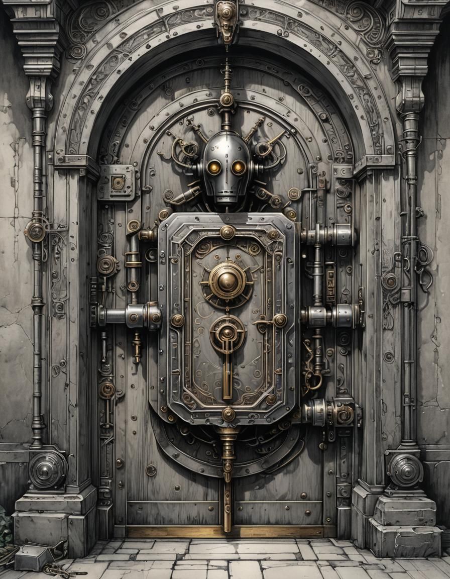 Sentient door - AI Generated Artwork - NightCafe Creator