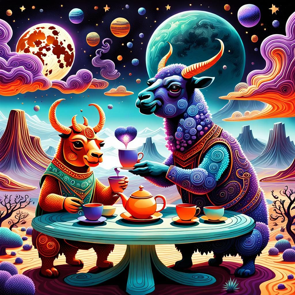 Would you like some tea darling? - AI Generated Artwork - NightCafe Creator