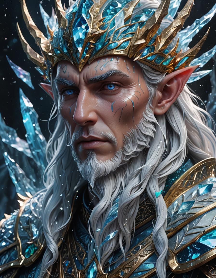 The Ice Elf King - AI Generated Artwork - NightCafe Creator