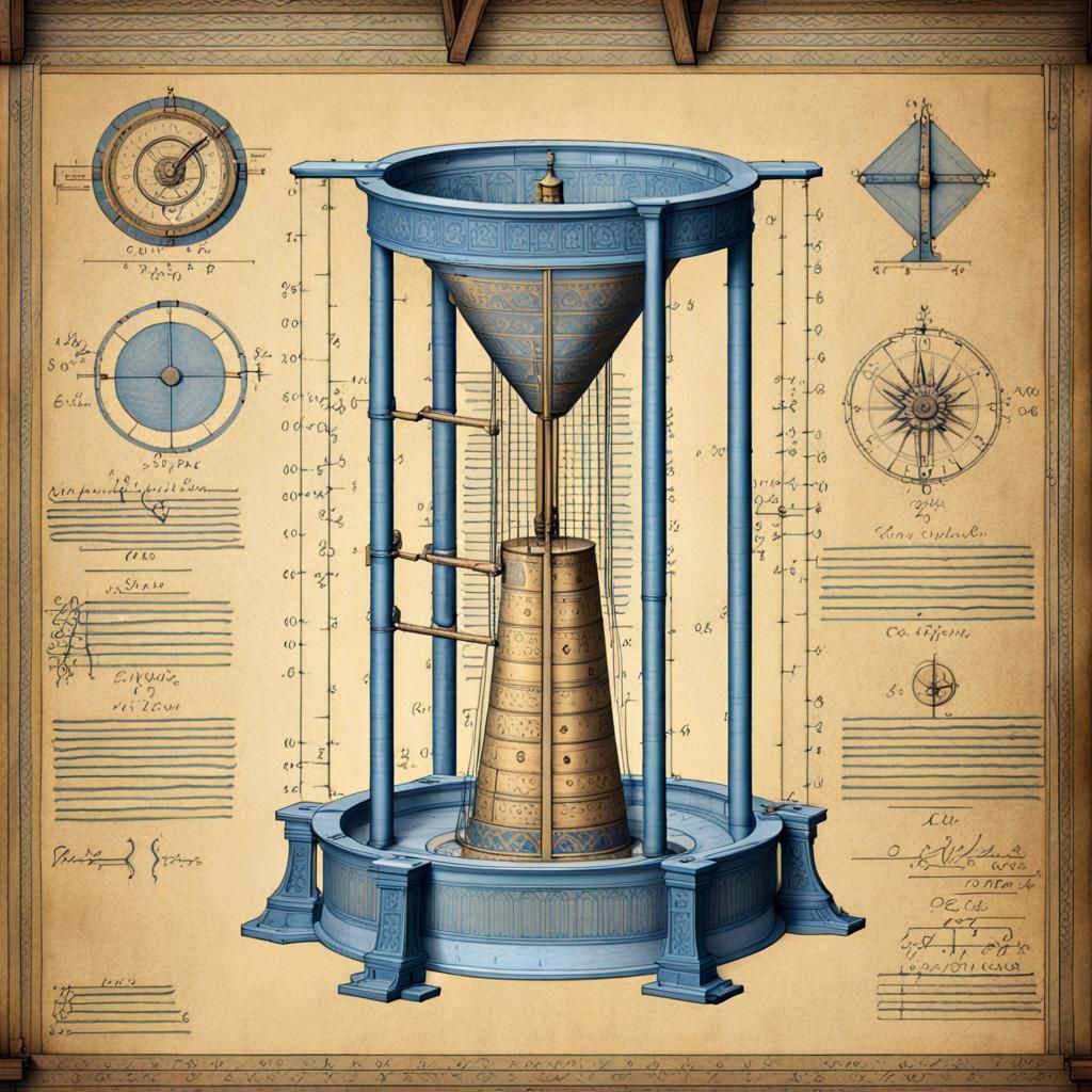 Clepsydra/ Water Clock - AI Generated Artwork - NightCafe Creator