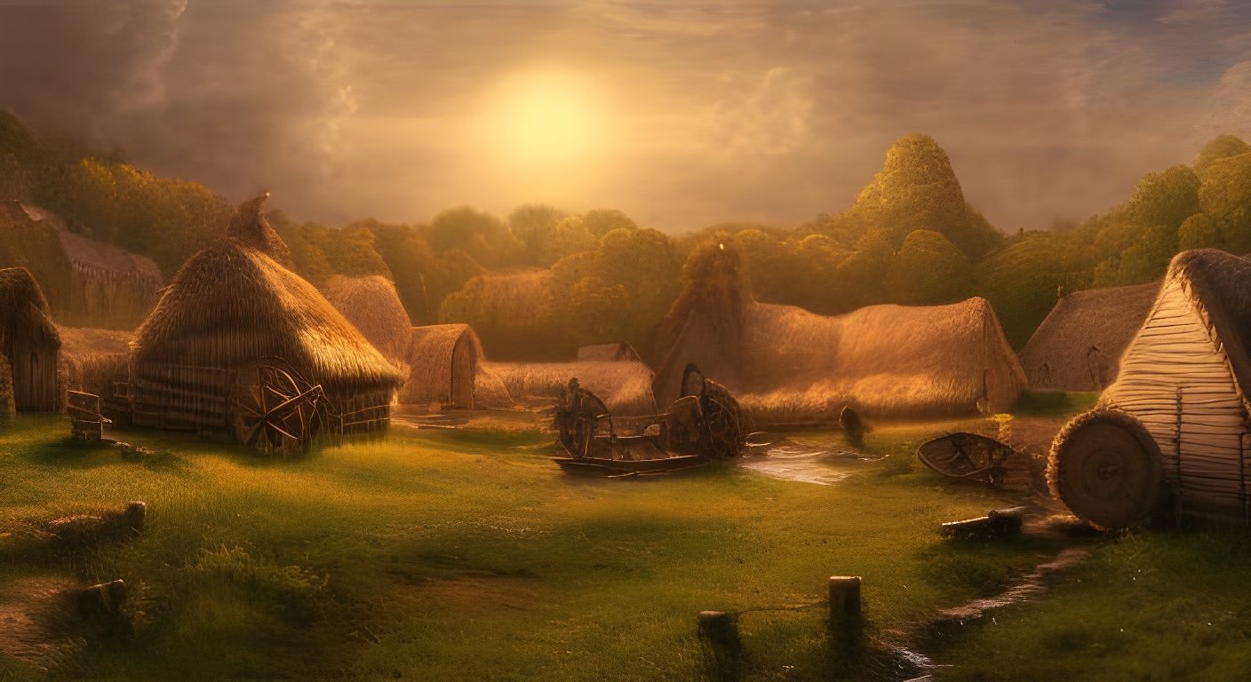 The village - AI Generated Artwork - NightCafe Creator