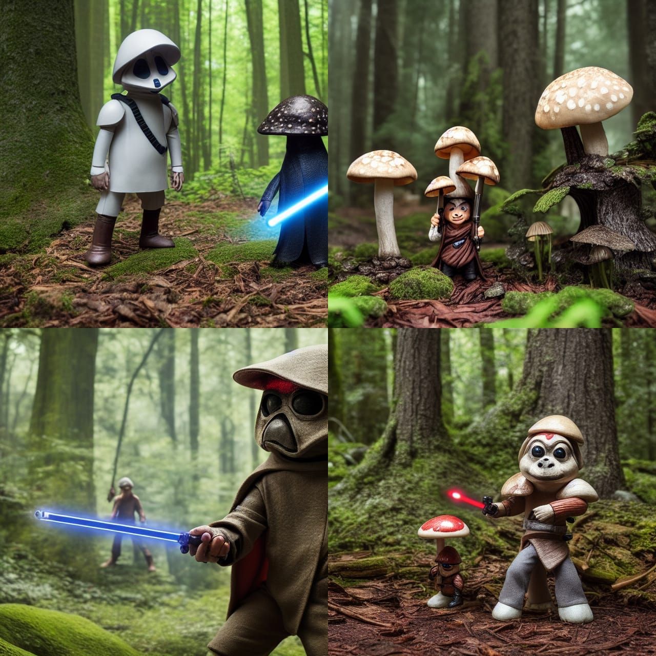 This was supposed to be mushroom-jedi vs mushroom-sith with mushroom ...