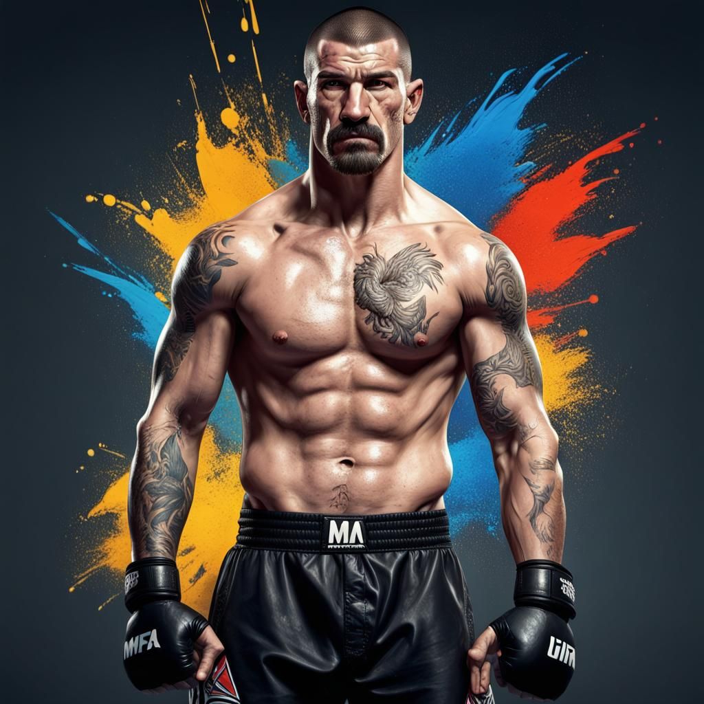 MMA Fighter - AI Generated Artwork - NightCafe Creator