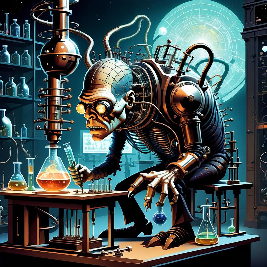 The mad scientist - AI Generated Artwork - NightCafe Creator