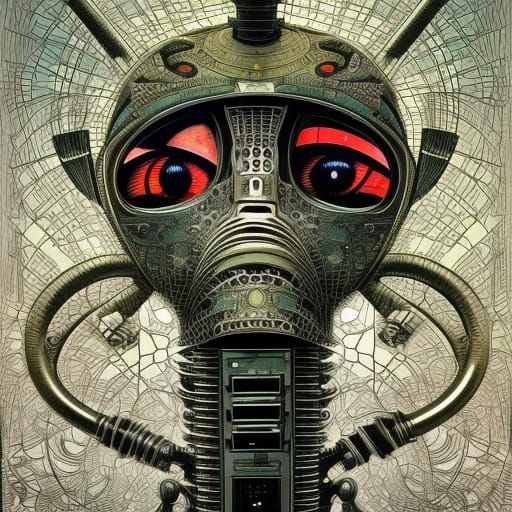 Cyber alien 1 - AI Generated Artwork - NightCafe Creator