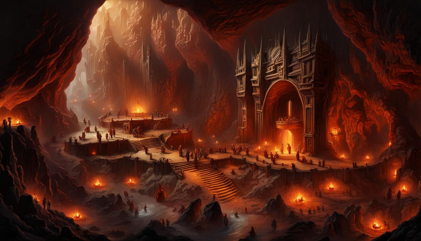 Dwarven mines II - AI Generated Artwork - NightCafe Creator