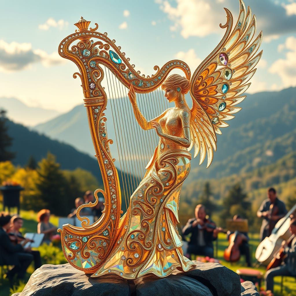 Harp played by Angel @Andrearosalife