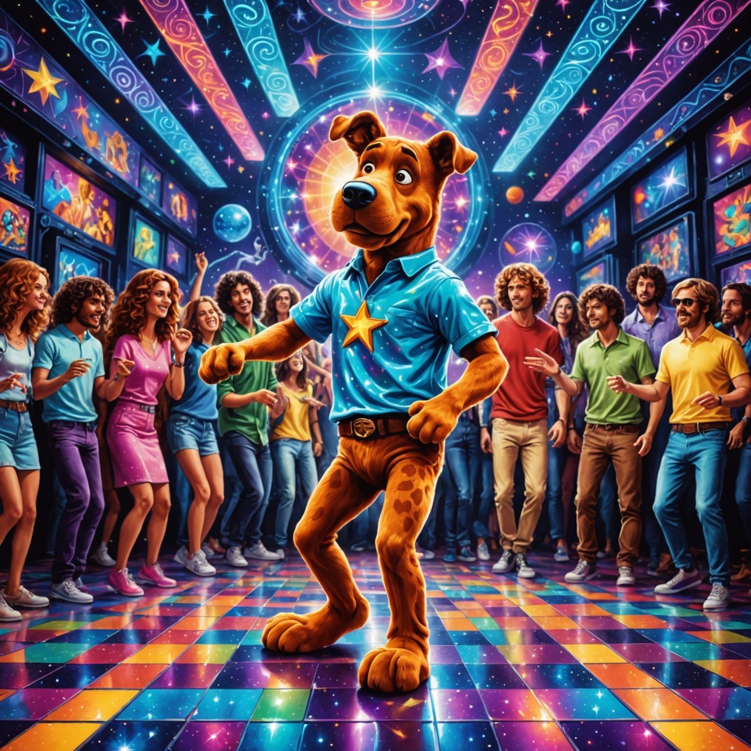 Scooby-Do on the disco dance floor - Scooby-Do on the disco ...