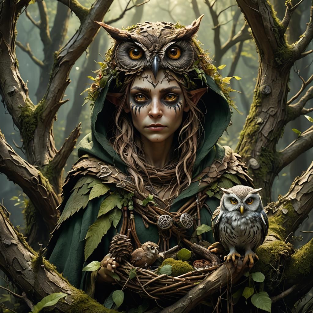 Ethereal Owl. A magical forest creature .ccc. - AI Generated Artwork - NightCafe Creator