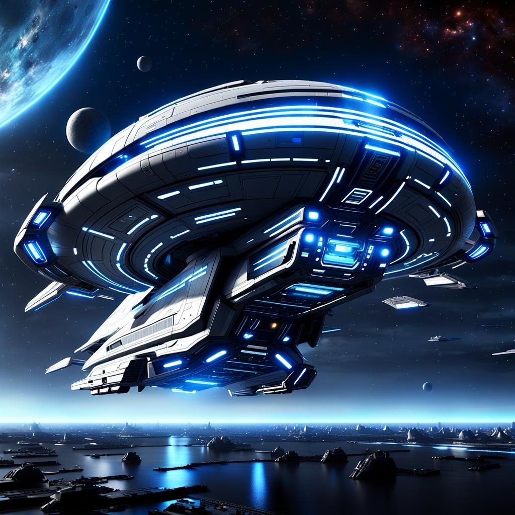 Alien spaceship - AI Generated Artwork - NightCafe Creator