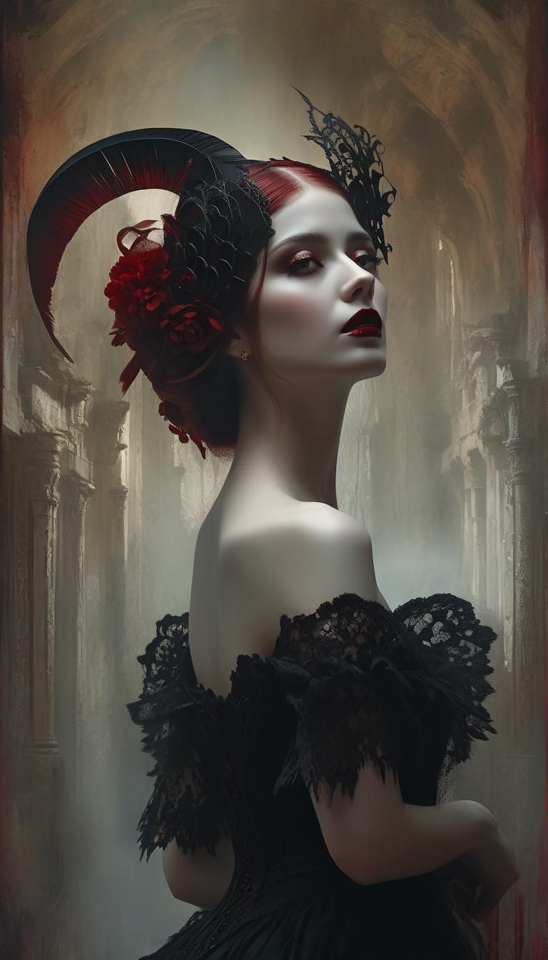 goth portrait - AI Generated Artwork - NightCafe Creator