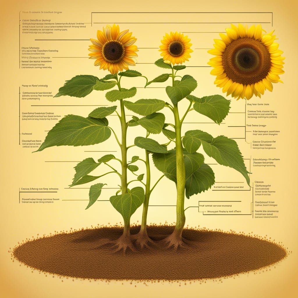 Sunflower Chart - AI Generated Artwork - NightCafe Creator