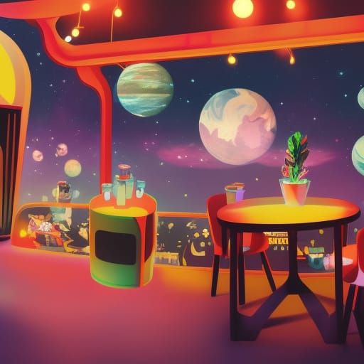 NightCafe cafe station - AI Generated Artwork - NightCafe Creator