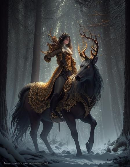 dark elk i - AI Generated Artwork - NightCafe Creator
