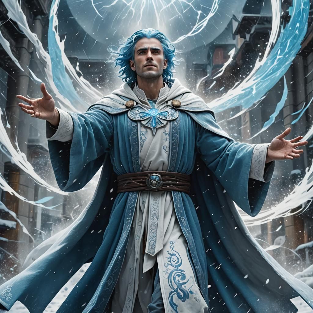 Ice Mage - AI Generated Artwork - NightCafe Creator