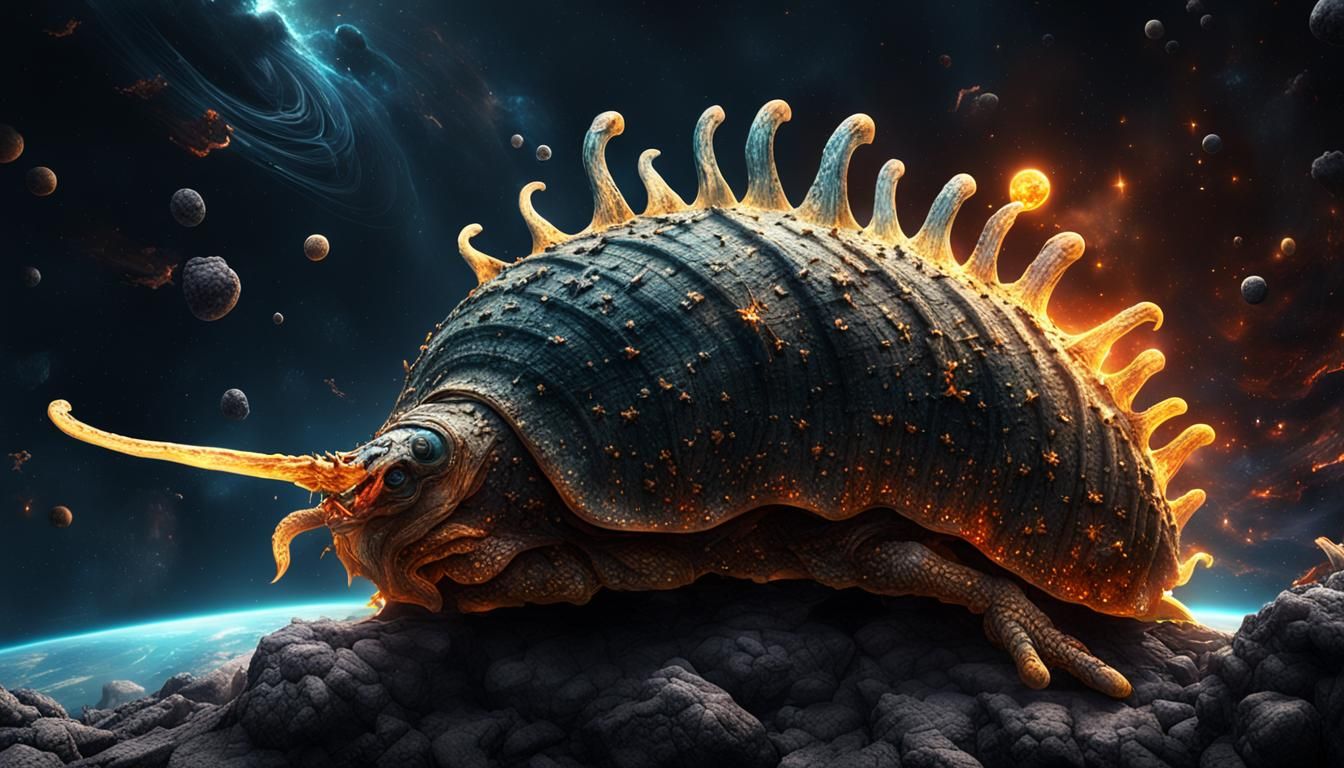 Space Slug - AI Generated Artwork - NightCafe Creator