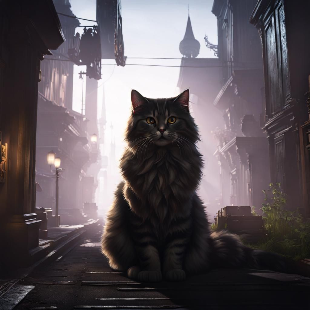 Loco the Siberian cat, by Per. - AI Generated Artwork - NightCafe Creator