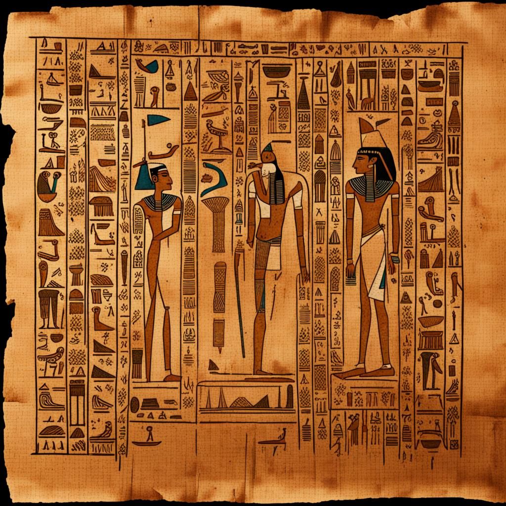 Ancient Technology- Papyrus- 3000 BC - AI Generated Artwork - NightCafe ...