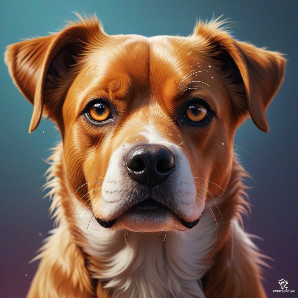Loyal Companion in Vibrant Hyperrealism - AI Art