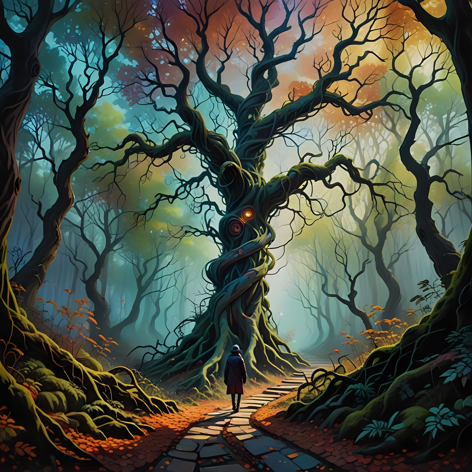 mystic twisted path - Mystical Twisted Forest Path
