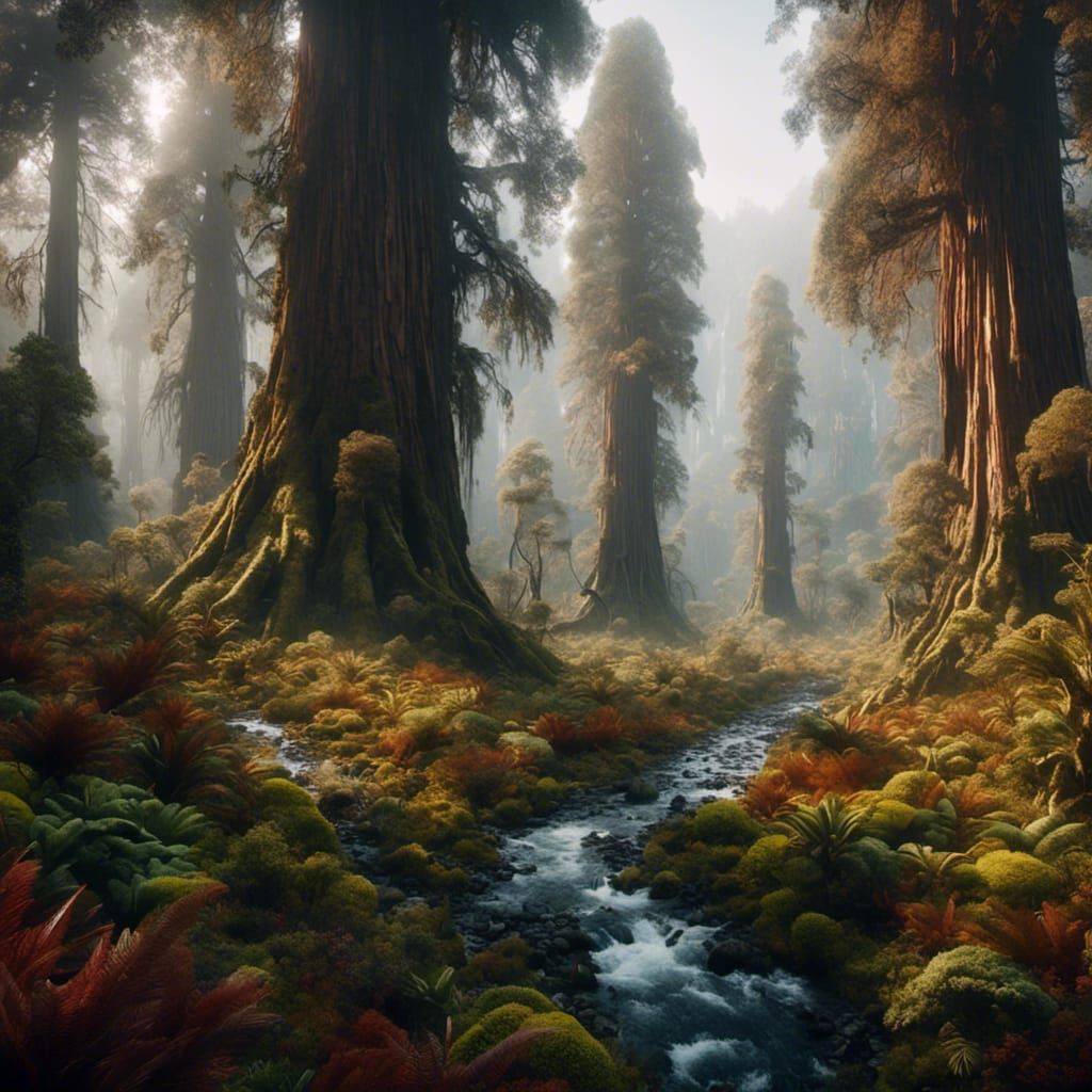 Redwood Everglades - AI Generated Artwork - NightCafe Creator