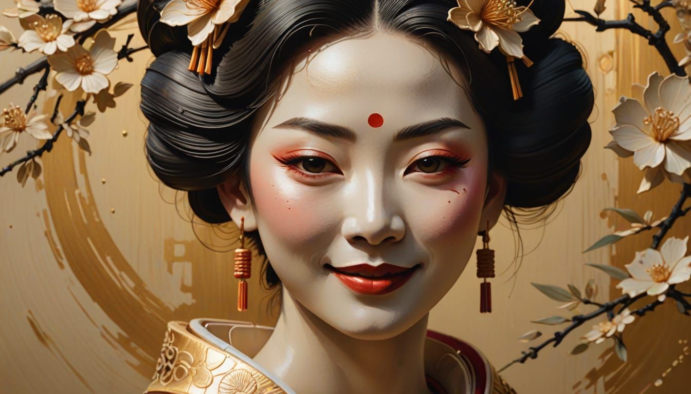 gold foil painting on michael garmash claude monet oil painting ...