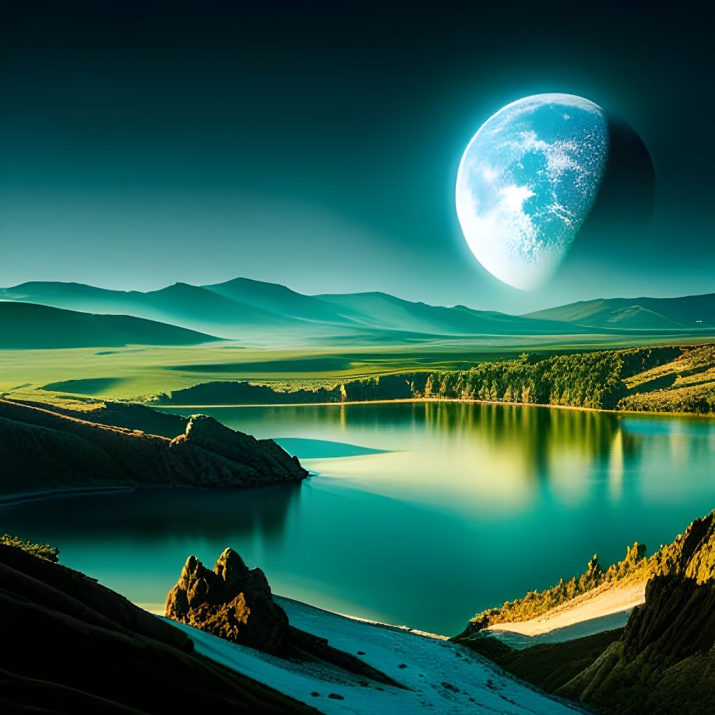 Moon - AI Generated Artwork - NightCafe Creator