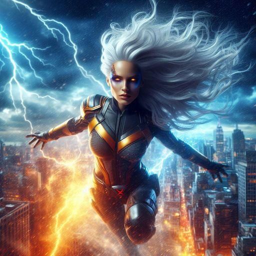Storm superhero - AI Generated Artwork - NightCafe Creator