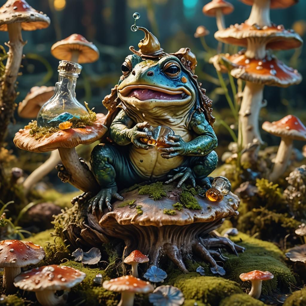 troll toad meme drunk surreal - Dreamlike Troll Toad in Vib...