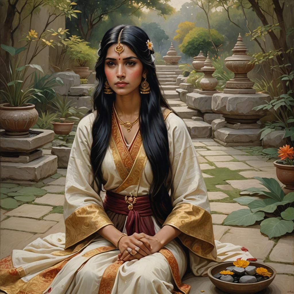 An Indian princess - AI Generated Artwork - NightCafe Creator