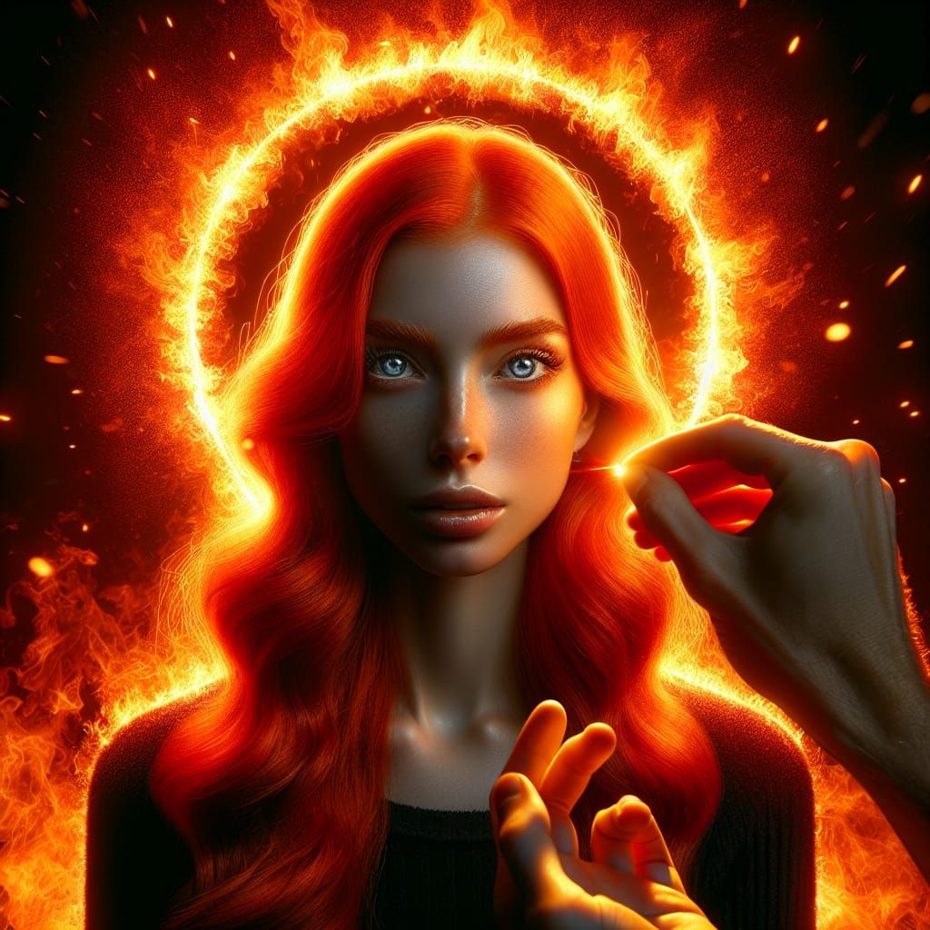 Canonization of a living Saint of fire - AI Generated Artwork ...