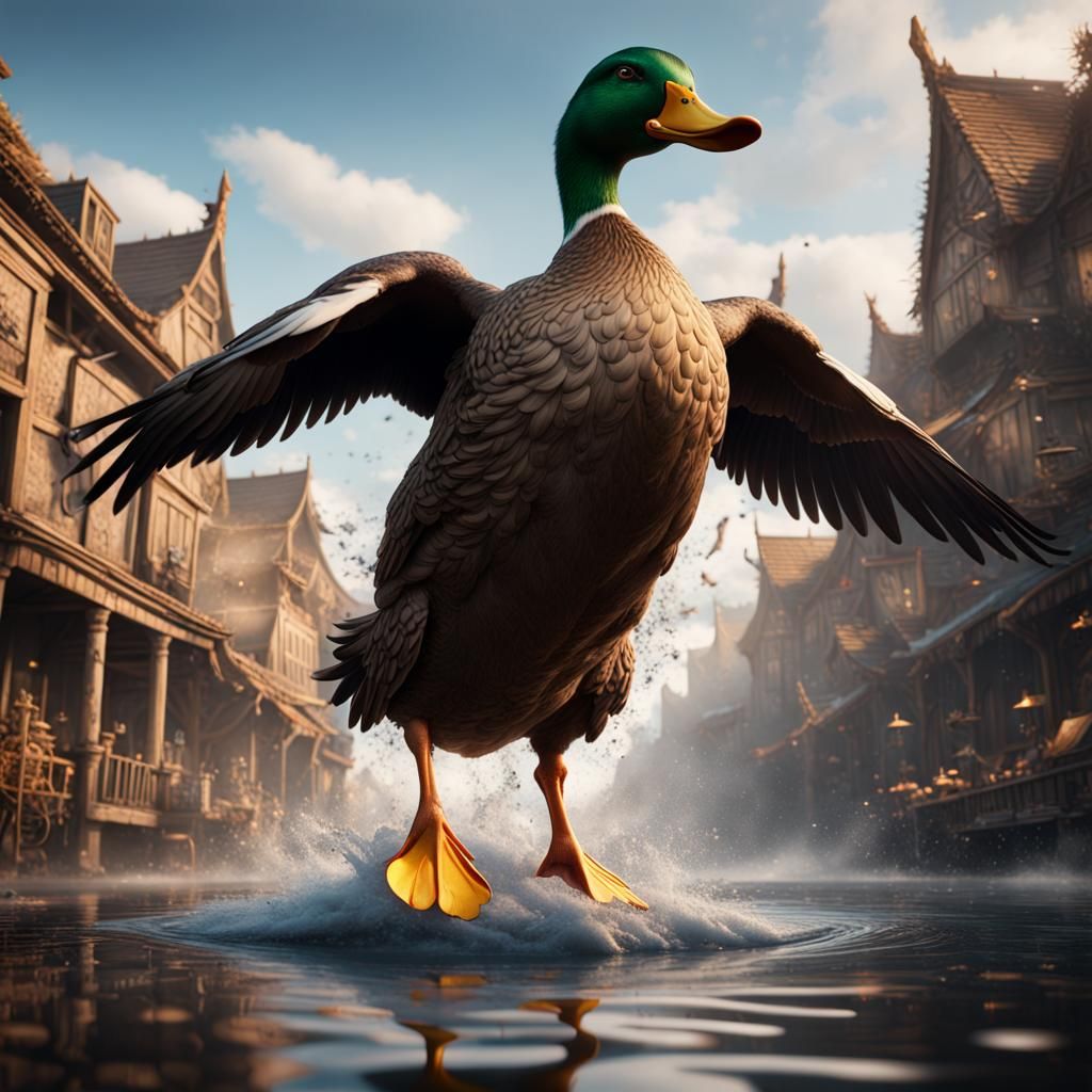 A Duck - AI Generated Artwork - NightCafe Creator