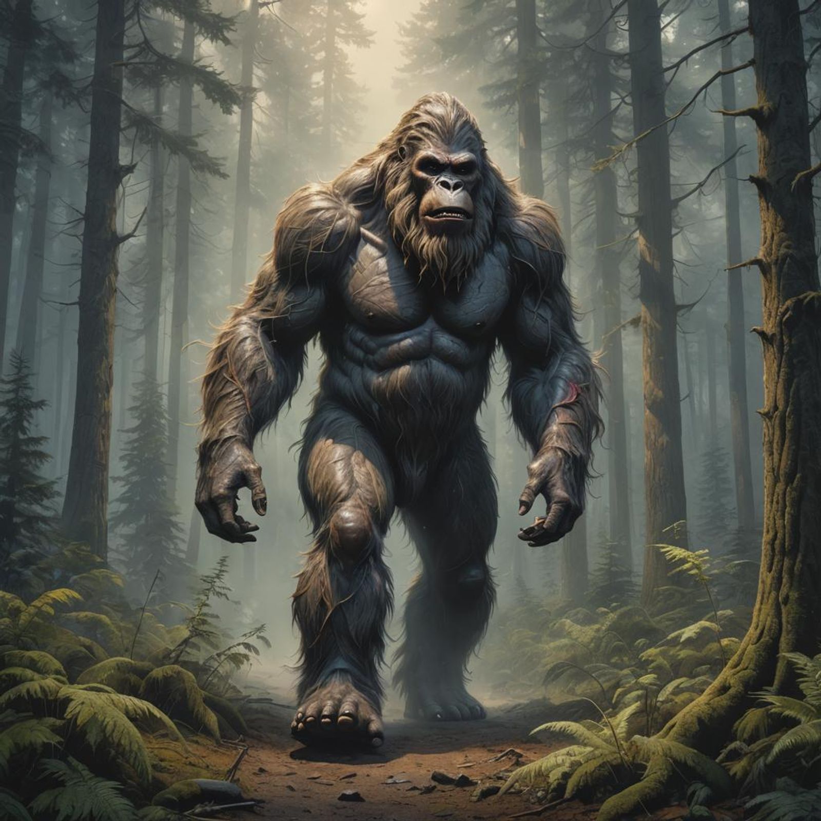 Bigfoot - AI Generated Artwork - NightCafe Creator